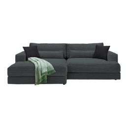 Ecksofa Fabiona links Graphitfarben