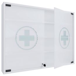 Medizinschrank Hustila L ca. 80x60 cm Wei&szlig;