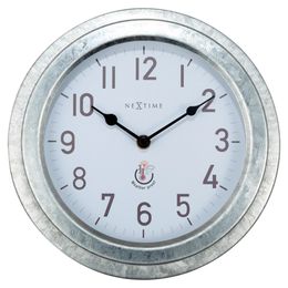 Wanduhr Poppy Silberfarben