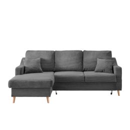Ecksofa Valentina Grau Cord
