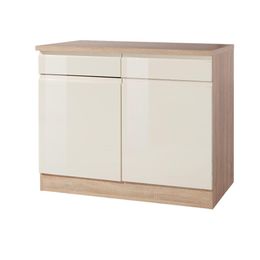 Held K&uuml;chenunterschrank 'Cardiff' Creme/Eiche
