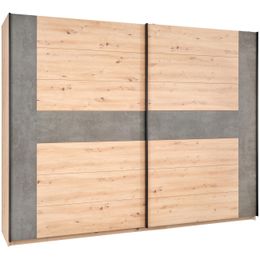 Schwebet&uuml;renschrank Chanton Eichefarben ca. 270x210x63cm