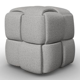 Hocker Ella Grau Boucl&eacute;
