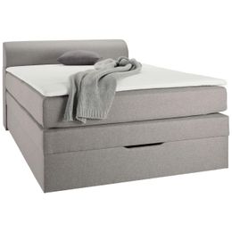 Boxspringbett Flexi 2 in Grau ca. 120x200cm
