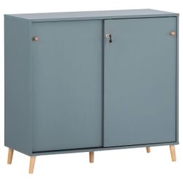 Aktenschrank Serie 500 Blau ca. 100,1x92,6x41cm