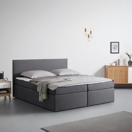 Boxbett Lucy 2 Grau ca.180x200cm mit Topper