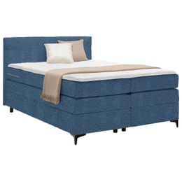 Boxspringbett Bari in Blau ca. 140x200cm