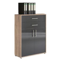 Aktenschrank Office Edition Sonoma Eiche/Anthrazit