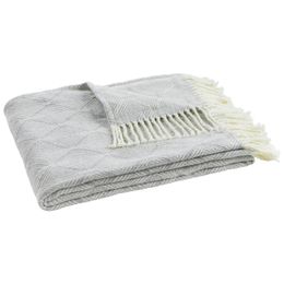 Decke Samira in Grau/Natur ca. 130x170cm