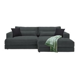 Ecksofa Fabiona rechts Graphitfarben