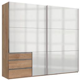 Schwebet&uuml;renschrank Level 36D Wei&szlig;/Eiche ca.250x216x65 cm