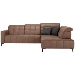 Ecksofa Panama rechts Terracotta
