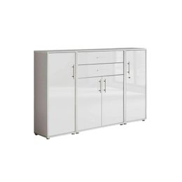 Aktenschrank Office Edition Sw Set 16 Grau/Wei&szlig;
