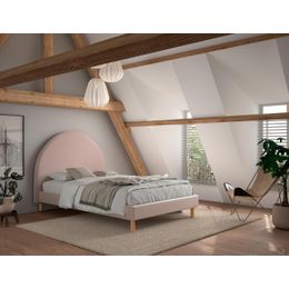 Vipack Kinder-/Juniorbett Moon ca. 140x200 cm Rosa