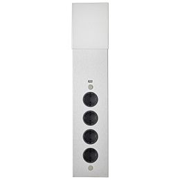 Vogt Steckdosenelement Riva USB aus Edelstahl