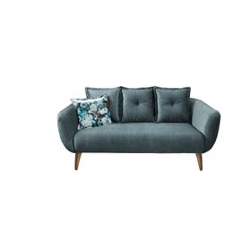 2,5-Sitzer-Sofa Baggio Blau Velours