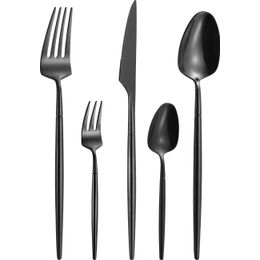 Besteckset Elegance Schwarz, 20-teilig
