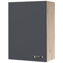 K&uuml;chenoberschrank Shadow ca. 60x89x32 cm Grau/Eiche