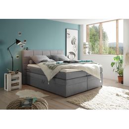 Boxspringbett Tacoma 3 inkl. Topper ca. 180x200cm Anthrazit