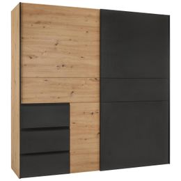 Schwebet&uuml;renschrank Racer Schwarz ca. 200,1x200,5x61,2cm