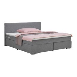 Boxspringbett Palermo in Grau ca. 180x200cm