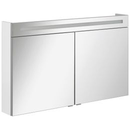 Spiegelschrank B. Clever mit LED 2-t&uuml;rig ca. 120x71 cm Wei&szlig;