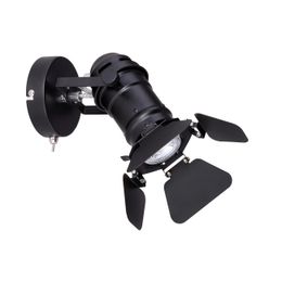Globo Strahler Egon in Schwarz max. 50 Watt