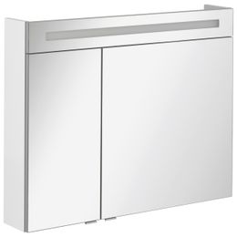 Spiegelschrank B. Clever mit LED 2-t&uuml;rig ca. 90x71 cm Wei&szlig;