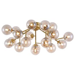 Maytoni Deckenleuchte Dallas Goldfarben max. 28 Watt Deckenlampe