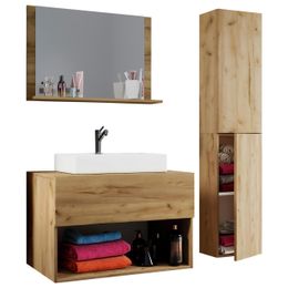 Badezimmer Lendas 4-tlg. ca. 113 cm Honigeiche
