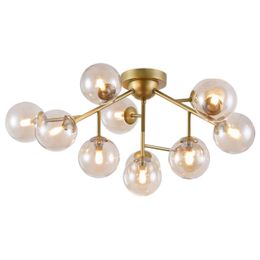 Maytoni Deckenleuchte Dallas Goldfarben max. 28 Watt Deckenlampe
