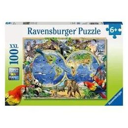 Puzzle Ravensburger Tierisch um die Welt 100 Teile XXL