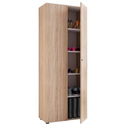 Mehrzweckschrank Vandol ca. 70x178x40 cm Eichefarben