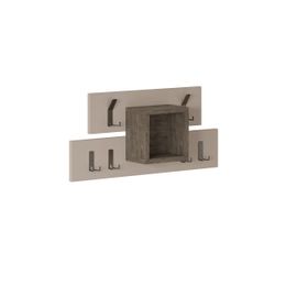 Wandgarderobe Lumina ca. 68x32x13 cm Mokka