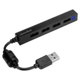 Speed-Link SPEEDLINK SNAPPY SLIM USB Hub, 4-Port, USB 2.0, Passive, black