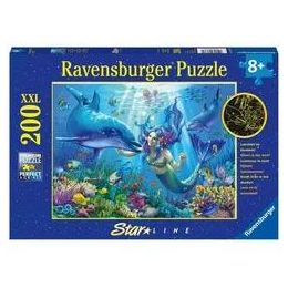 Puzzle Ravensburger Leuchtendes Unterwasserparadies 200 Teile XXL Color Starline Sonderserie 100/20