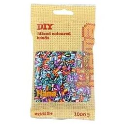 Hama B&uuml;gelperlen Midi - gestreift Mix 1000 Perlen (6 Farben)