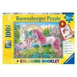 Puzzle Ravensburger Magische Einh&ouml;rner 100 Teile XXL Colouring Booklet