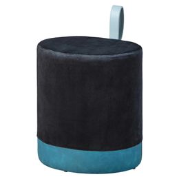 Hocker Osane ca. 38x43 cm Blau/Schwarz