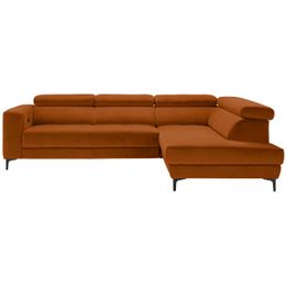 Ecksofa Emma rechts Orange