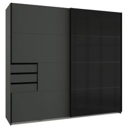 Schwebet&uuml;renschrank Saigon ca. 225x210 cm Graphit/Schwarz