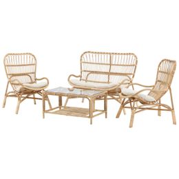 Loungegarnitur Ella Rattan Braun