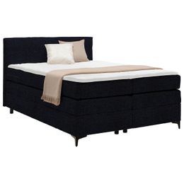 Boxspringbett Bari in Schwarz ca. 140x200cm