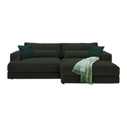 Ecksofa Fabiona rechts Schwarz