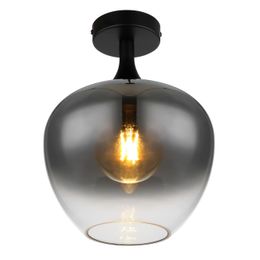 Globo Deckenleuchte Maxy in Schwarz max. 40 Watt Deckenlampe