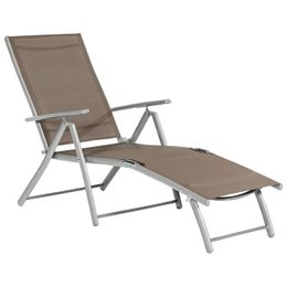 GARTENLIEGE DECKCHAIR TAUPE