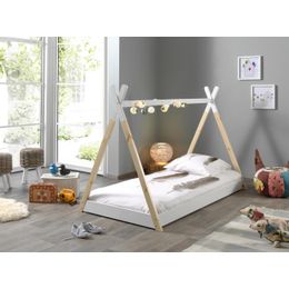 Vipack HAUSBETT Tipi 90x200 cm Wei&szlig;