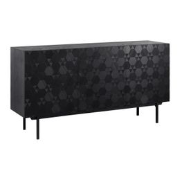Sideboard Roma ca. 150x78 cm MDF Schwarz