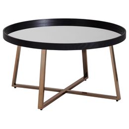 Couchtisch 'WL6.002' &Oslash; ca. 78 cm, schwarz/gold