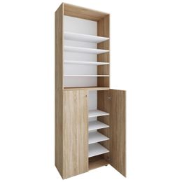 Schuhschrank LONA Sonoma Eiche ca. 70x220x40 cm